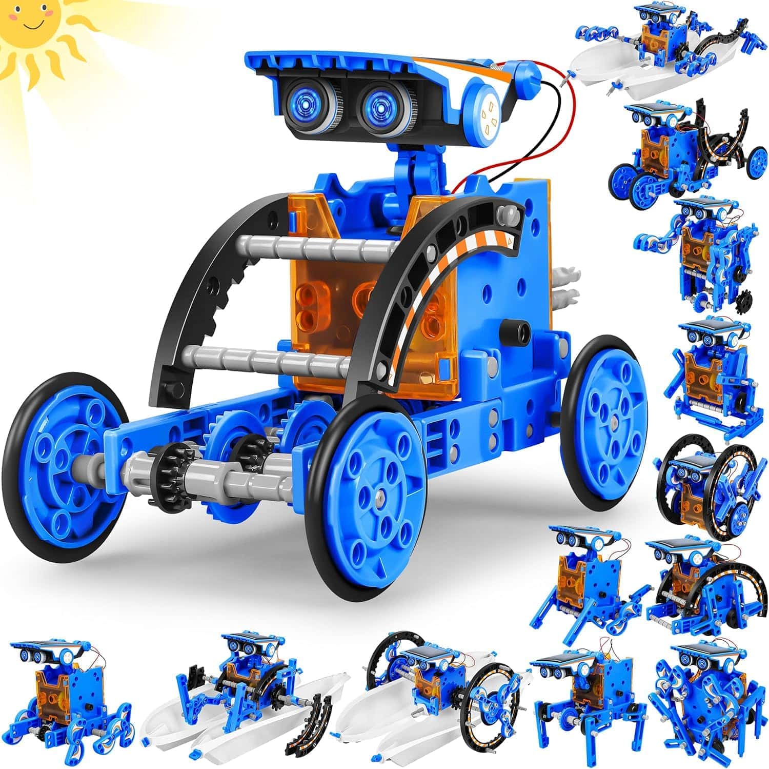 Solar Powered Stem Robotics Kit Toy Kids Teens - Hom Baby